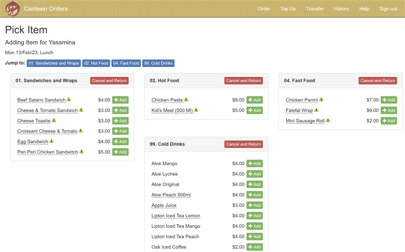 How to Make a Canteen Order Online photos from Al Siraat College