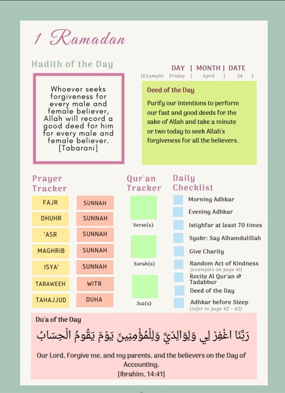 Ramadan Planner For Kids News From Al Siraat College Ramadan Planner For Kids News From Al Siraat College