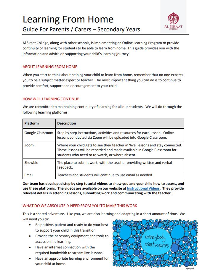 Online Learning Documents Documents | Al Siraat College
